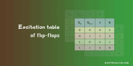 What is the excitation table? How it is derived for SR, D, JK and T ...