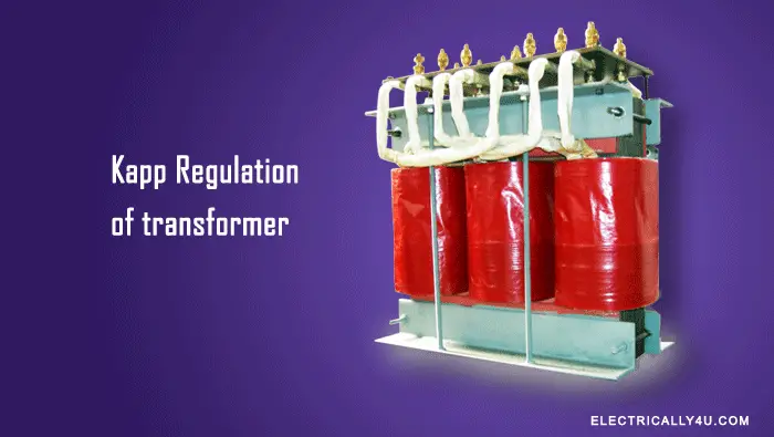Kapp regulation diagram of transformer